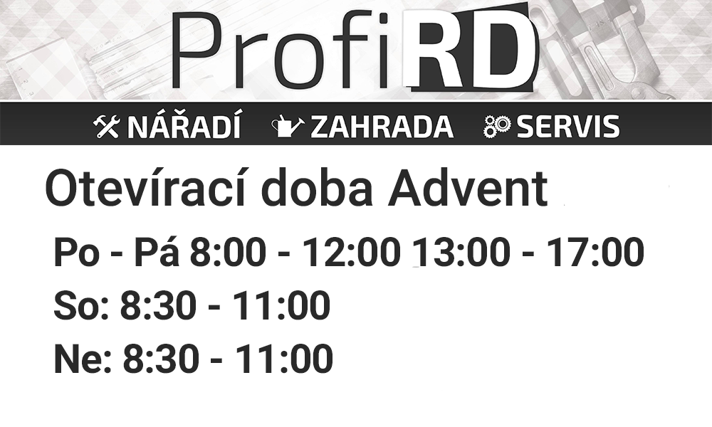 Změna otevírací doby Advent 2021 - ProfiRD